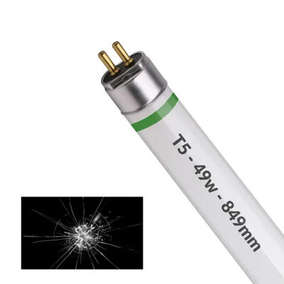 1449mm T5 49w Cool White Shatterproof Fluorescent Tube | DIY at B&Q