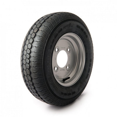 145/80 R10, 4 ply, 4 on 5.5" wheel assembly at B&Q
