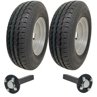 145R10 TRAILER KIT HIGH SPEED ROAD LEGAL WANDA WHEELS, HUB & STUB AXLES ...