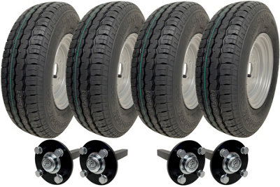 145R10 Twin Axle Trailer Kit High Speed Road Legal Wanda Wheels Hub ...
