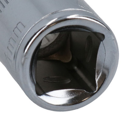14mm 1/2in Drive Shallow Metric MM Socket 12 Sided Bi-Hex Knurled Ring