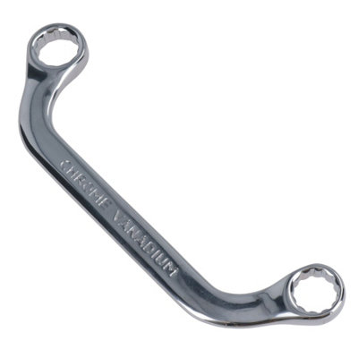 14mm + 15mm Half Moon Ring C Obstruction Spanner Wrench 12 Sided Bi-hex