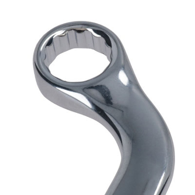 14mm + 15mm Half Moon Ring C Obstruction Spanner Wrench 12 Sided Bi-hex
