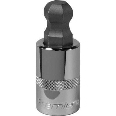 14mm Ball-End Hex Socket Bit - 1/2" Square Drive - Chrome Vanadium ...