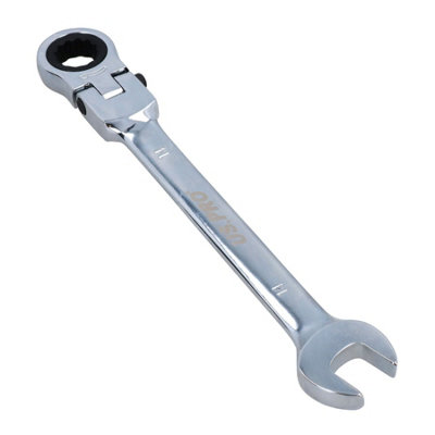 14mm Flexible Headed Ratchet Combination Spanner Wrench with Integrated ...