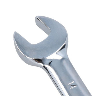 14mm Flexible Headed Ratchet Combination Spanner Wrench with Integrated ...