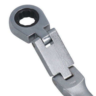 14mm Metric Double Jointed Flexi Ratchet Combination Spanner Wrench 72 ...