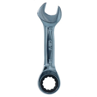 14mm Stubby Ratchet Combination Spanner Metric Wrench 72 Teeth SPN07