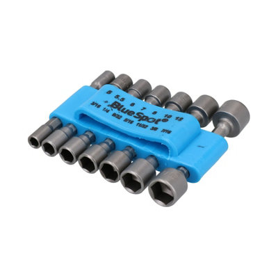 14pc Nut Driver Socket Set Metric + Imperial Sizes 5mm - 12mm / 3/16 ...