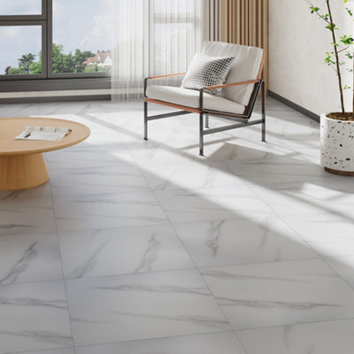 14PCS UV COATING REALISTIC STONE TEXTURE SELF ADHESIVE PVC FLOORING