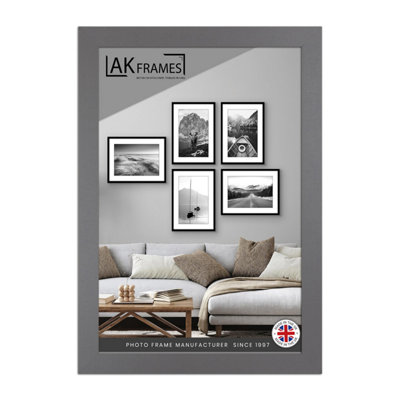 14x10" Dark Grey Poster Frame - Modern Picture Frame for Wall Art ...