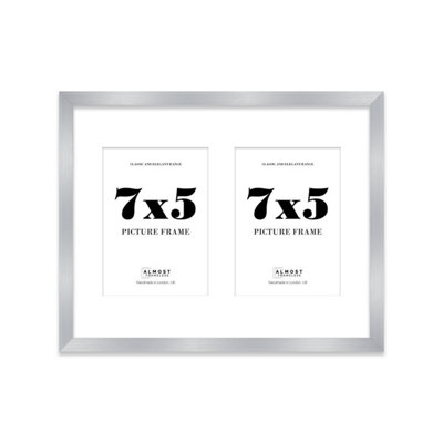 14x11 Inch 2 Opening Photo Collage Frame, Display Two 7x5 Inch Photos ...