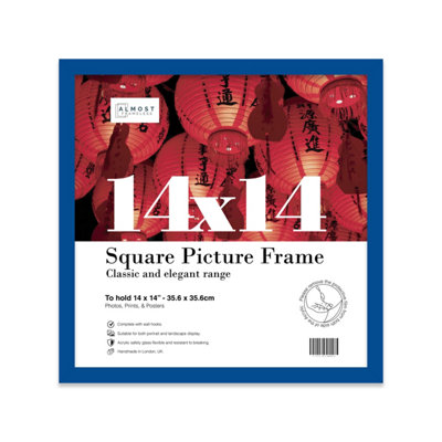 14x14 Blue Picture Frame (35.6 x 35.6cm) Poster, Photo, Artwork ...