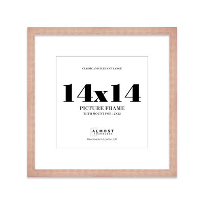14x14" Bronze Picture Frame - 14x14" Square Frame with 12x12" Mount for ...