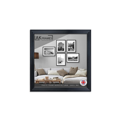 14x14" Classic Black Modern Picture Frame - Poster Frame for Photos ...