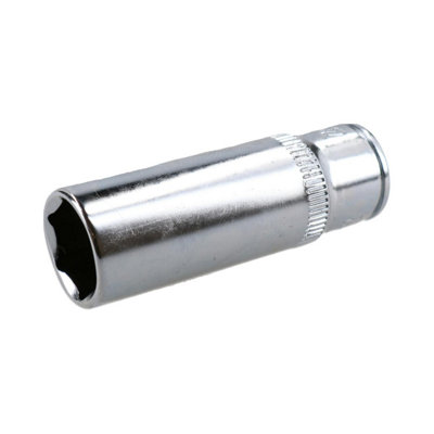 15/32" Deep SAE Socket 1/4" Drive 48mm Length 6 Point Chrome Vanadium ...