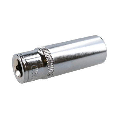 15/32" Deep SAE Socket 1/4" Drive 48mm Length 6 Point Chrome Vanadium ...