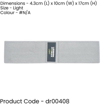 15 Inch Fabric Workout Resistance Band - LIGHT Legs Squats Quads Glutes ...