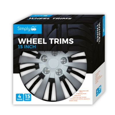 15" Megatron Wheel Trim Covers Set of 4 | DIY at B&Q