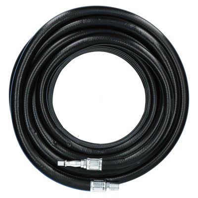 15 Metre / 50 Feet Compressor Airline Air Hose 8mm Internal Soft Rubber