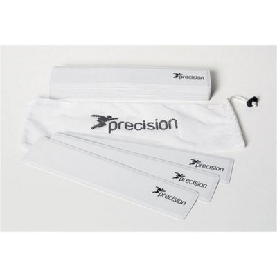 15 PACK 34x7cm Rectangular Rubber Marker Set - WHITE - Non-Slip Indoor ...