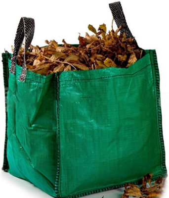 15 x 90L Garden Waste Bags - Heavy Duty Large Refuse Sacks with Handles