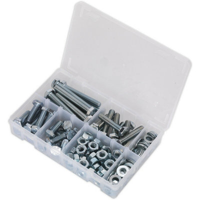 150 Piece High Tensile Metric Setscrew Nut and Washer Assortment Set