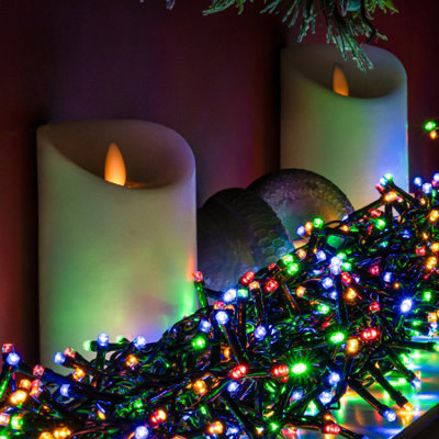 1500 Multi-Coloured LED Multi-Function Ultra Bright Christmas Compact Lights with Timer