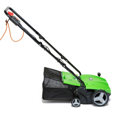 1500W Lawn Scarifier & Aerator 35L Grass Dethatch Rake Moss Remover 10m ...