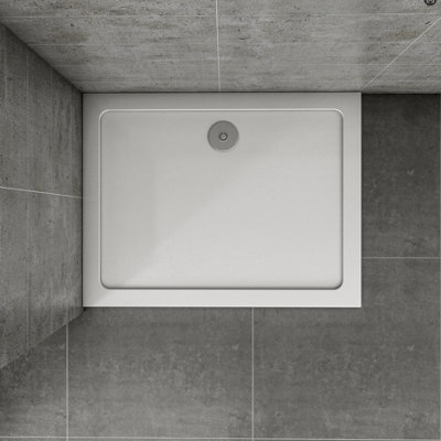 1500x700mm Rectangle Slimline Shower Enclosure Shower Stone Tray with ...