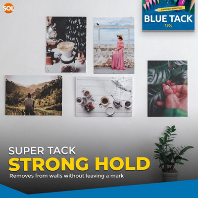 150g Blue Tack for Walls No Mark - Multipurpose Reusable Adhesive Putty ...