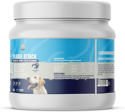 150g Plaque Attack 100% Natural Plaque, Tartar Remover For Dogs & Cats ...