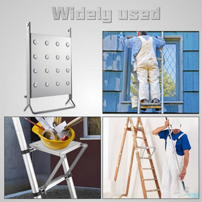 150kg Folding Ladder Stair Step Work Bench Standing Platform Ladder ...