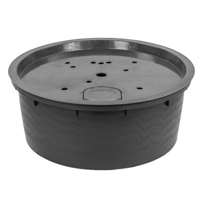 150L Pond Sump with Lid Round Bucket for Garden Water Feature Tub ...