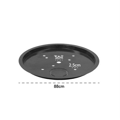 150L Pond Sump with Lid Round Bucket for Garden Water Feature Tub ...