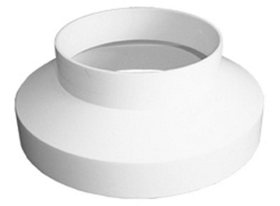 150MM (6") TO 100MM (4") ROUND DUCT REDUCER. ONE PIECE REDUCER TAKES ...