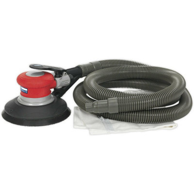 150mm AIR Random Orbital Palm Sander & DUST HOSE - 1/4" BSP - Hook ...