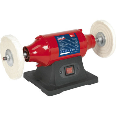 150mm Bench Mounted Buffer and Polisher with 370W Motor for Metal and ...