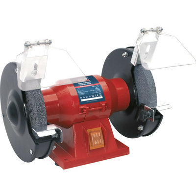 150mm Compact Bench Grinder with 150W Induction Motor for Precision ...