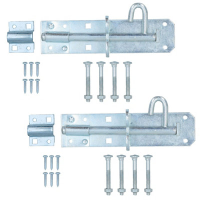 150mm Galvanised Brenton Slip Bolt Padbolt Slide Latch Lock Sheds Gates ...