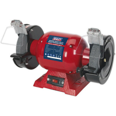 150mm Heavy Duty Bench Grinder with 450W Induction Motor and Dual ...
