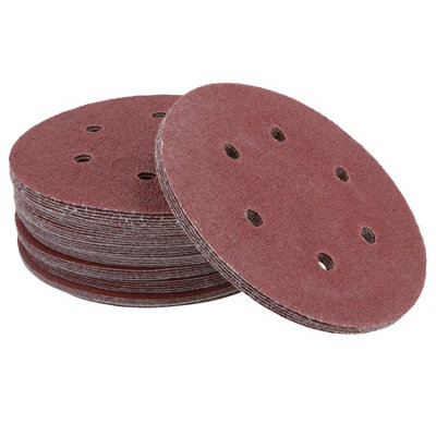 150mm Mixed Grit Hook And Loop Sanding Discs For DA Orbital Sanders 500pk