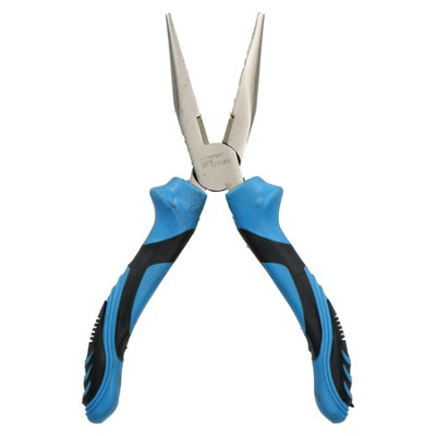 150mm Straight Long Nose Plier Pliers With Anti Slip Soft Grip Handle