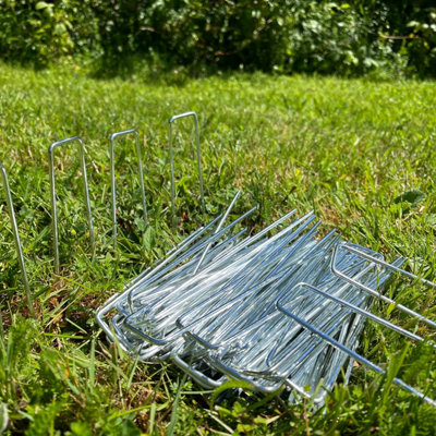 150mm Zinc Coated Stainless Steel Weed Fabric U-Shaped Multi Purpose ...