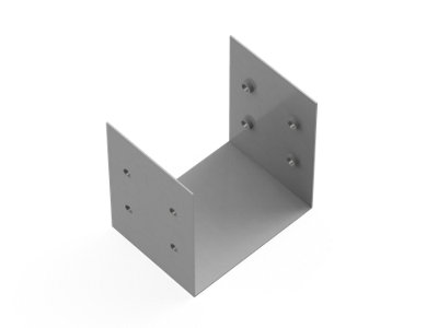 150MMX150MM COUPLER STEEL TRUNKING PRE-GALVANISED