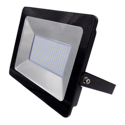 150W 6000K Non PIR Slim Line Black Body Floodlight 90 LUMENS WATT 2 ...