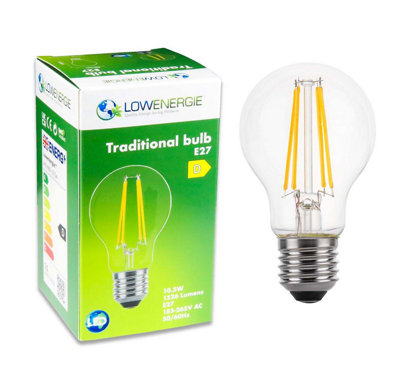 150w Equivalent LED Traditional Looking Filament Light Bulb A60 GLS E27 ...