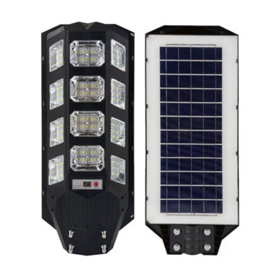 150W Solar Streetlights 6500K with 6V 15W Solar Panel & 18000 mAh ...