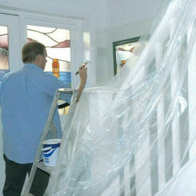 151 2 Polythene Dust Sheets General Purpose Garden Decorator Car Shield DIY
