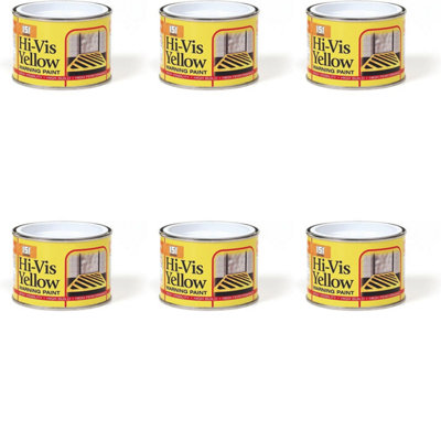 151 Hi Vis Yellow Warning Paint - 180ml (Pack of 6) | DIY at B&Q